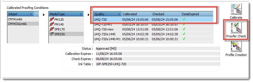 Printing the Proofer Check Target